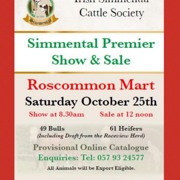 Movement Forms for Shows - Irish Simmental Cattle Society
