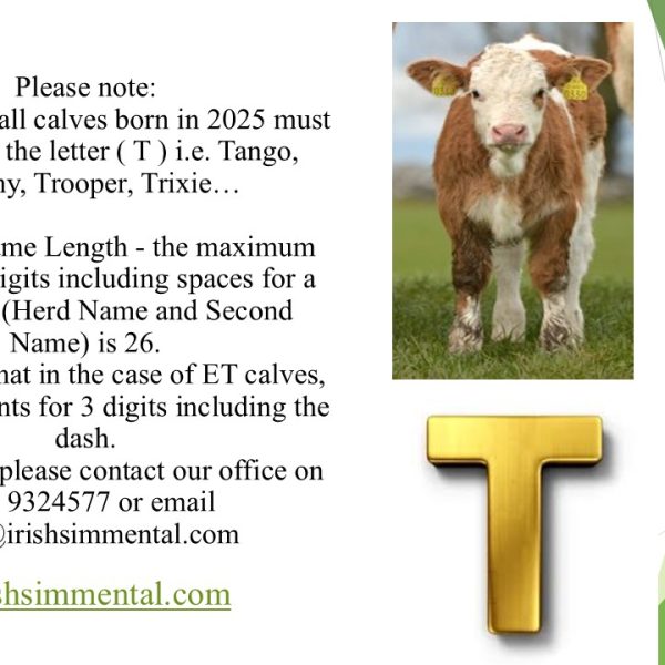 Movement Forms for Shows - Irish Simmental Cattle Society